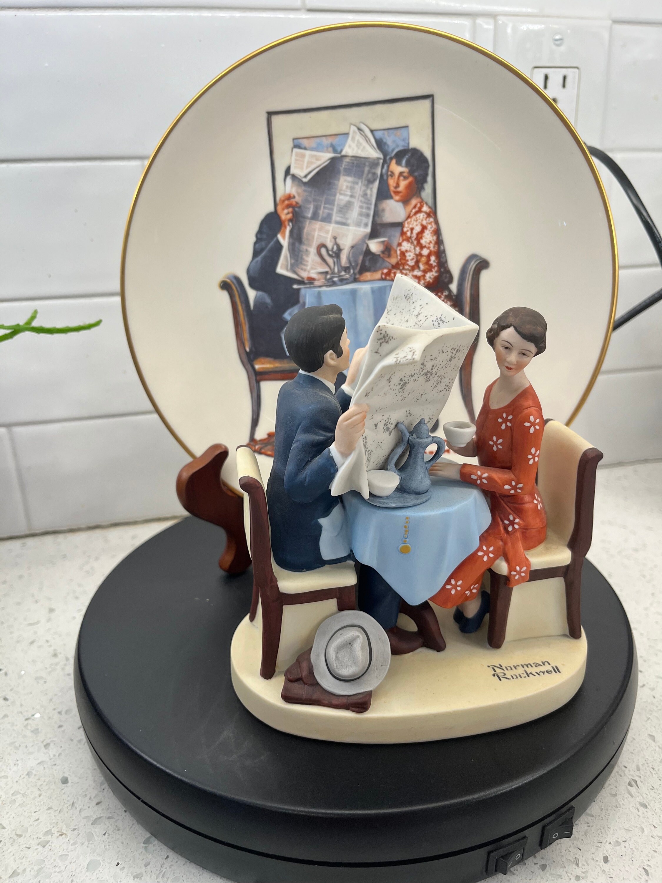 Norman Rockwells breakfast Conversation 1980 - Etsy