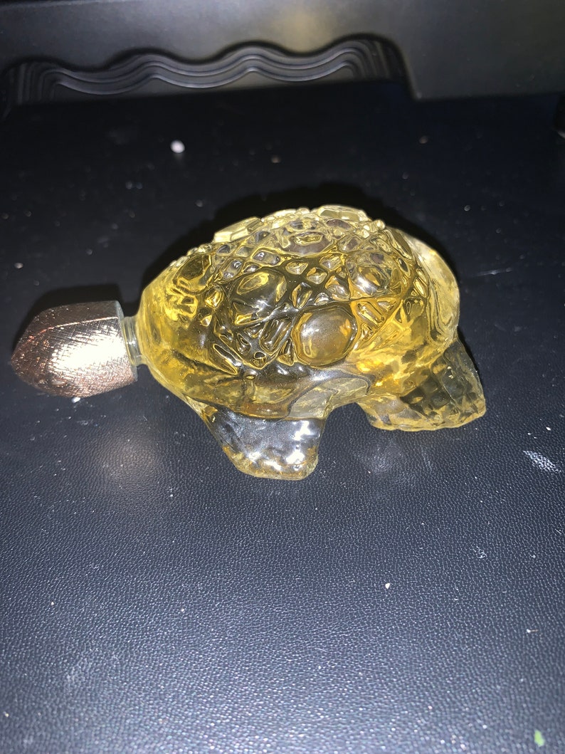Avon Clear Treasure Turtle Perfume Bottle - Etsy