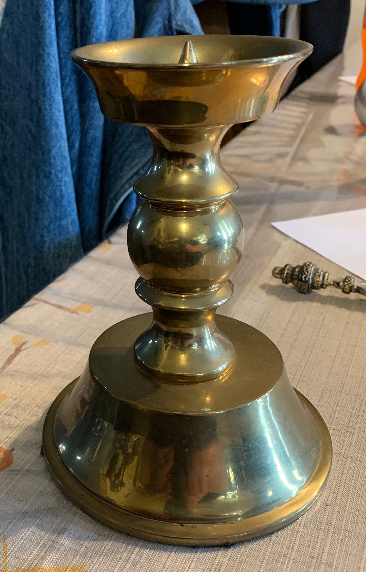 Small Cricket Brass Candle Holder - Etsy