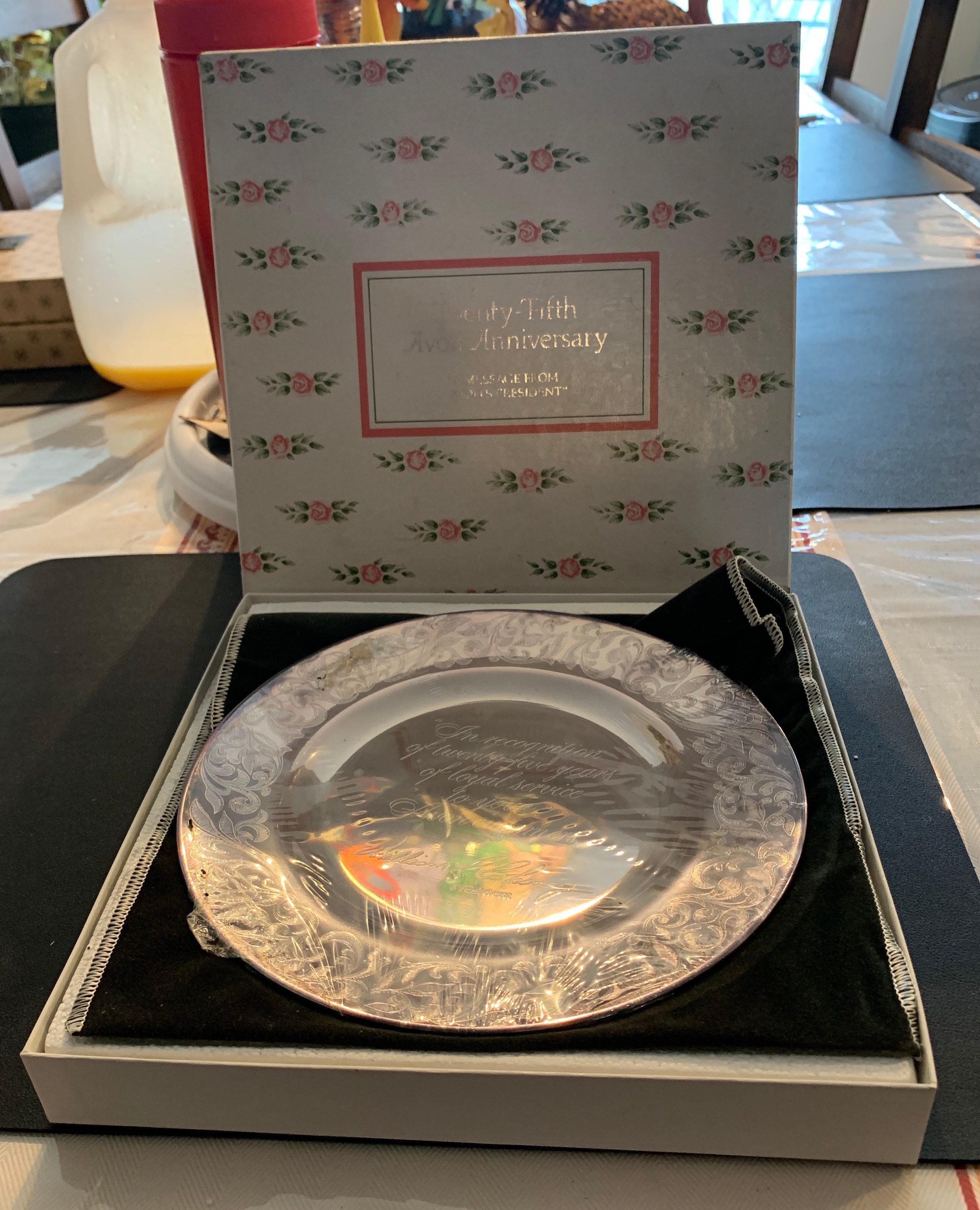 Avon 25TH Anniversary Loyalty Award “A Message From Avon’s President ...