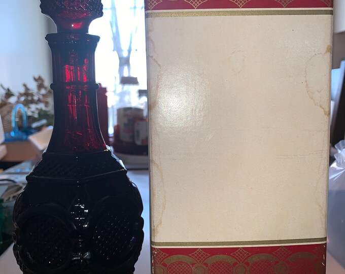 Decanter & Stopper - 1876 Cape Cod Ruby by AVON - Etsy