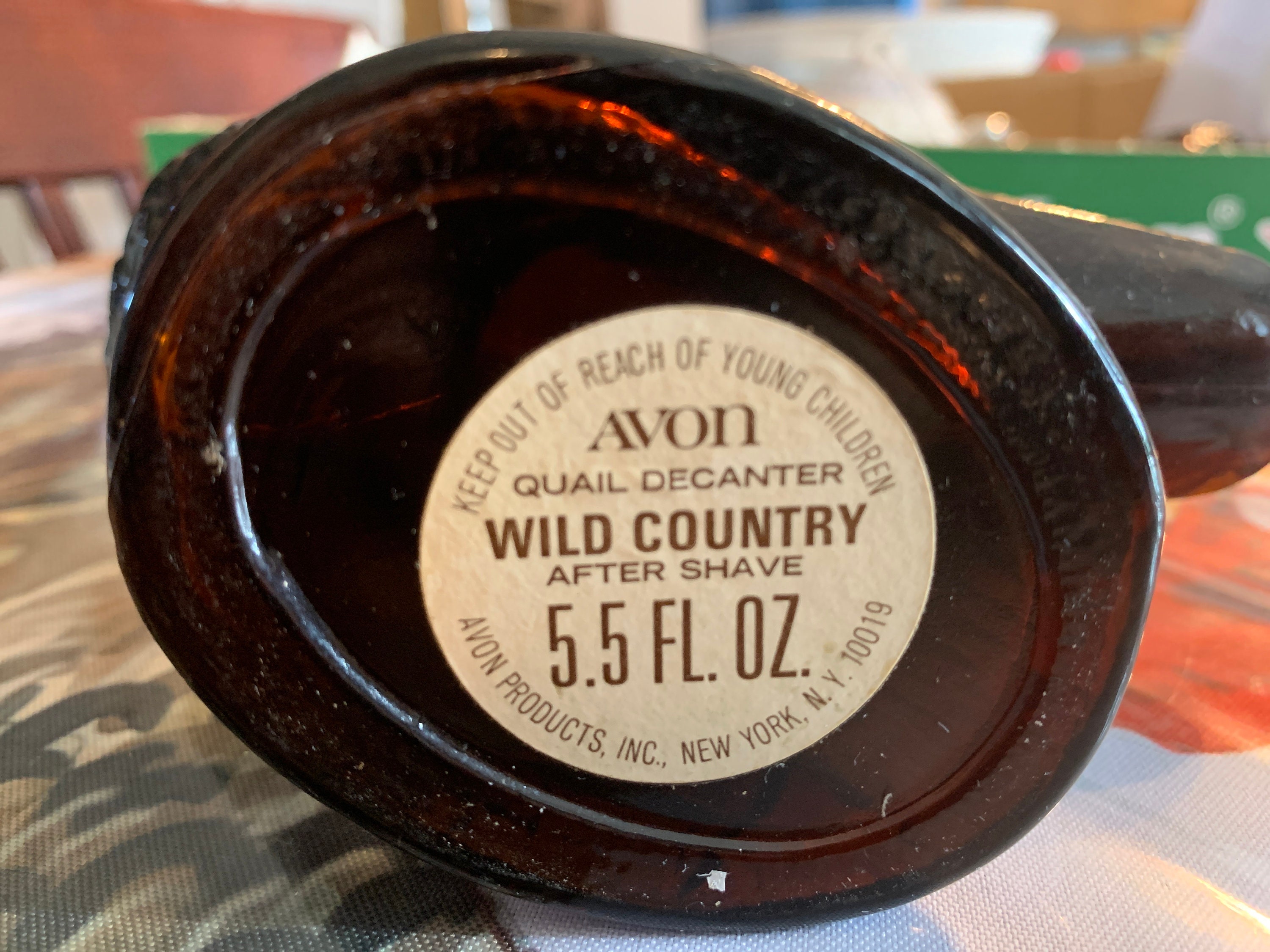 Vintage Avon Quail Decanter With 5.5 OZ of of Wild Country After Shave ...