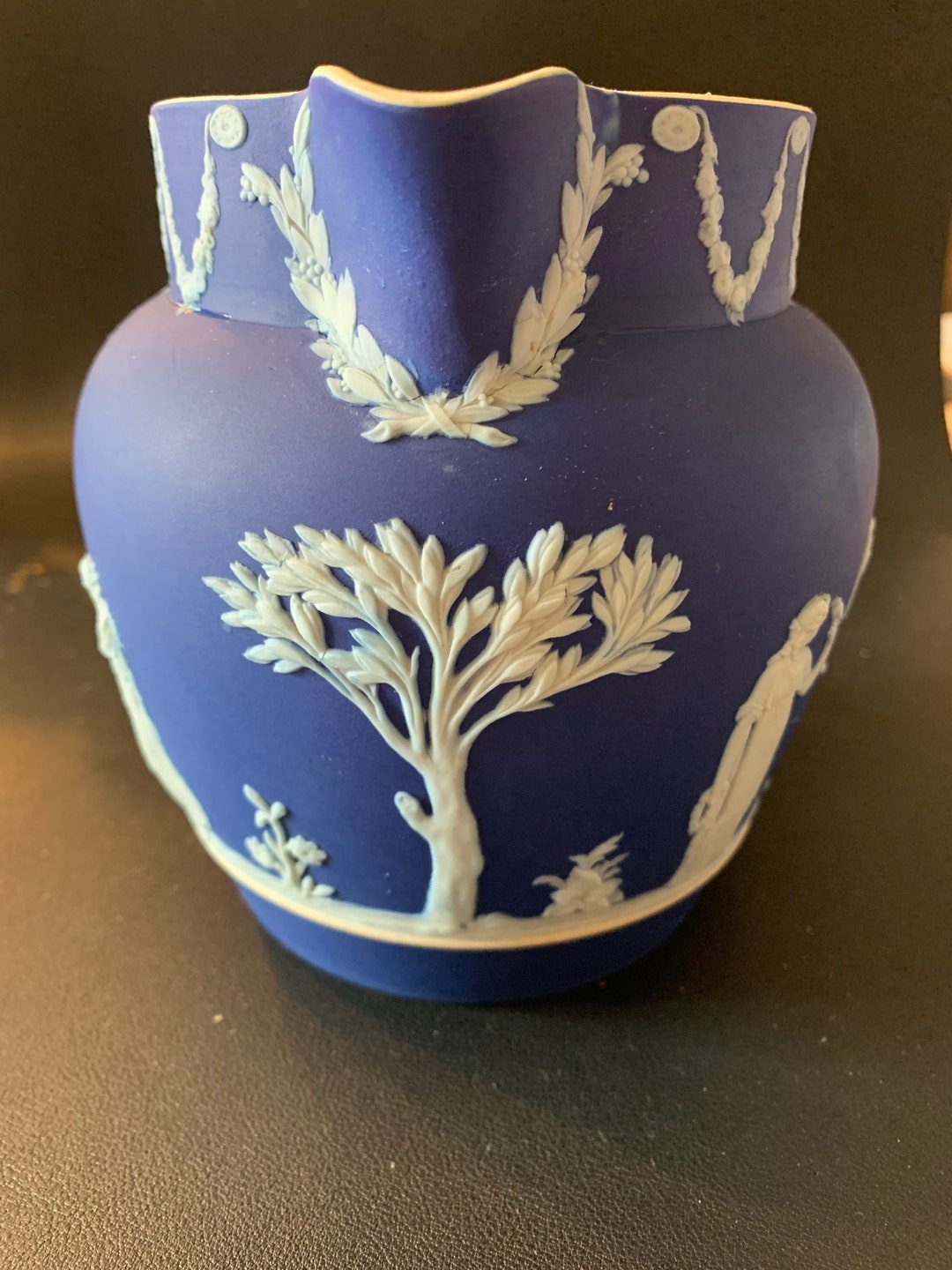 Antique Cobalt Blue Wedgewood Pitcher - Etsy