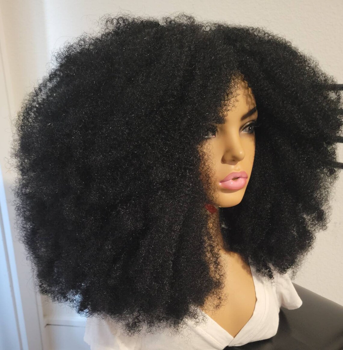 Super Full Afro Kinky Wig 100% Handmade Natural 4c Hair Afro - Etsy