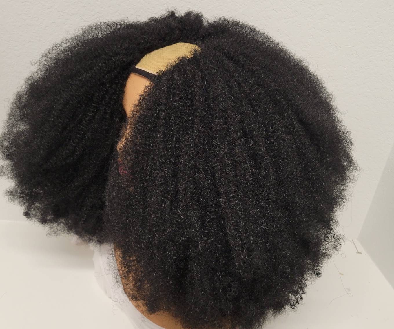 U Shape Wig Super Full Afro Kinky Wig 100% Handmade Natural - Etsy