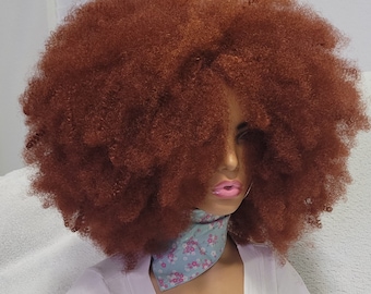 Super Long Full Afro Kinky Wig 100% Handmade Natural 4c Hair Afro Kinky ...