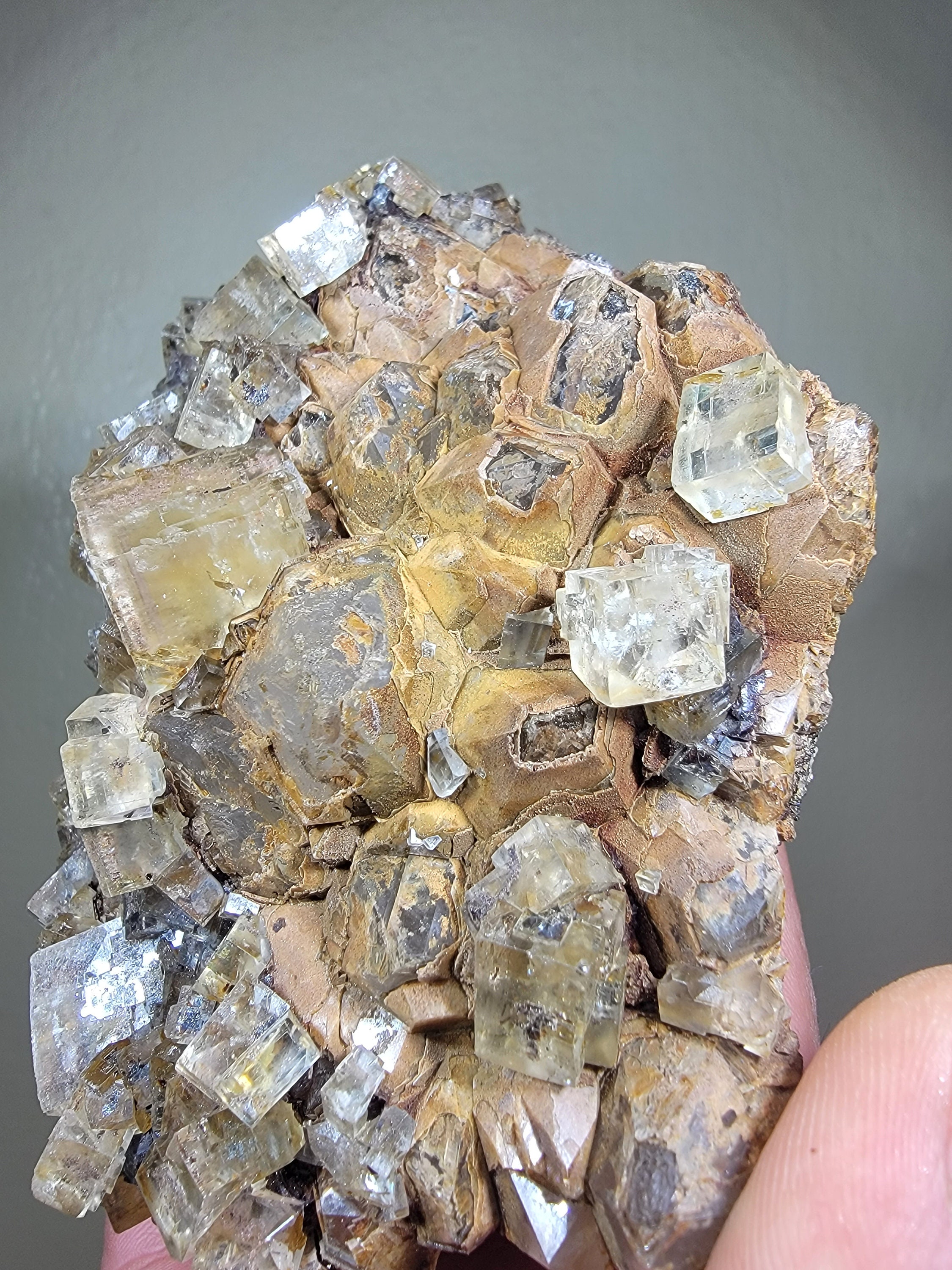 Fluorite on Chocolate Quartz Harmony - Exceptional Mineral Specimen ...