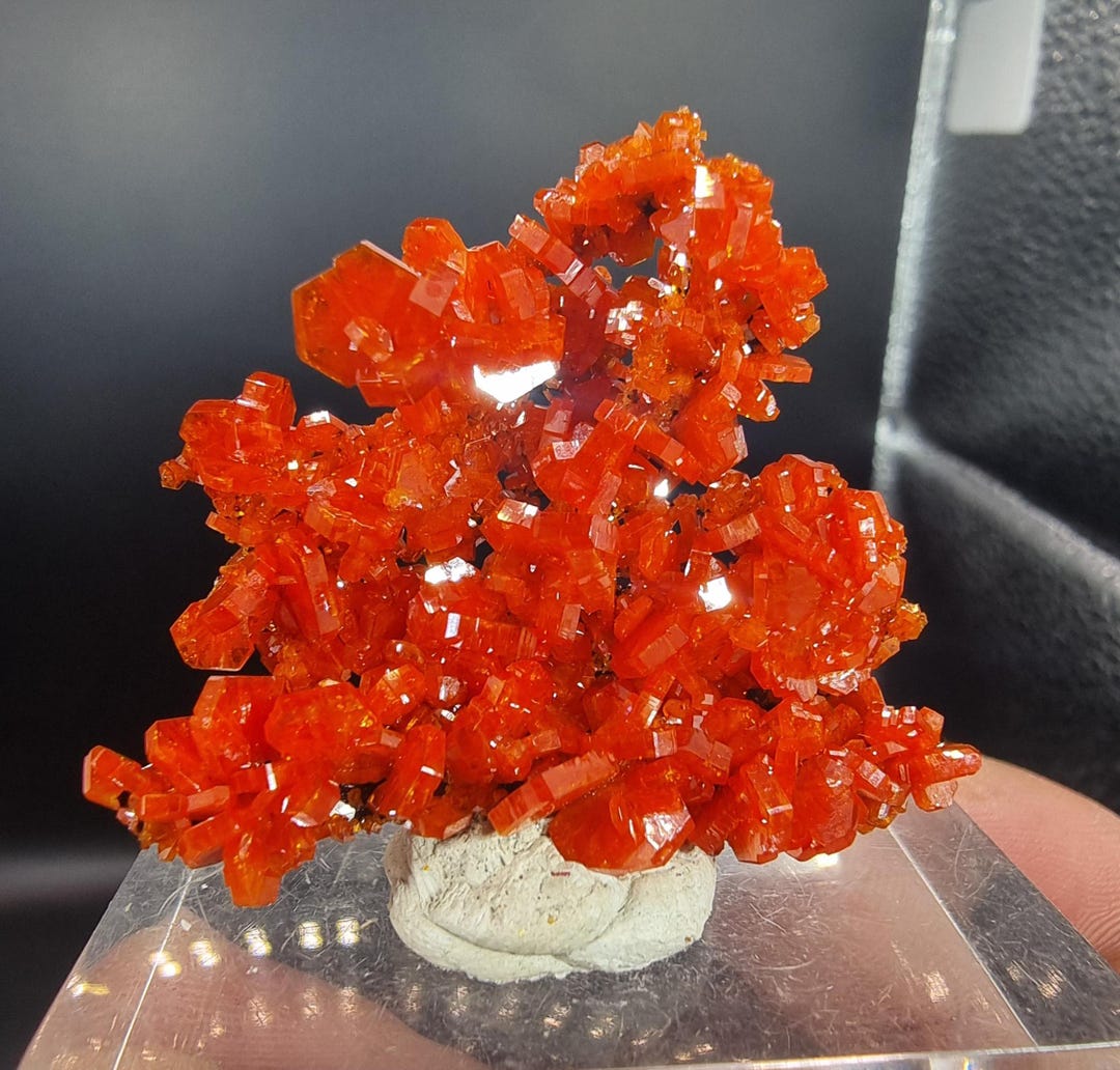 Rare Vanadinite Stalactite From Codia, Mibladen, Morocco - 4×3.5×1 Cm - Etsy