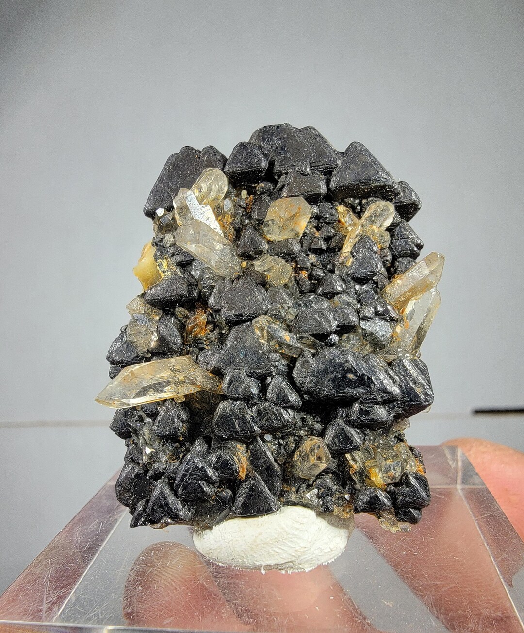 Magnetite With Quartz - Imilchil, Midelt Province, Morocco - 4×3.5×2.5 ...