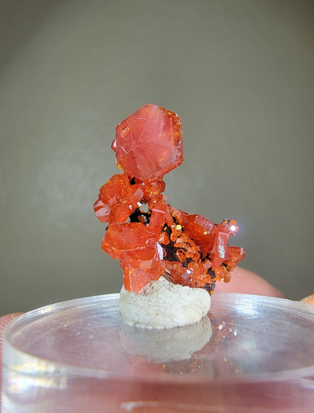 Special Vanadinite Crystals With Goethite Stalactite From Codia Mining ...