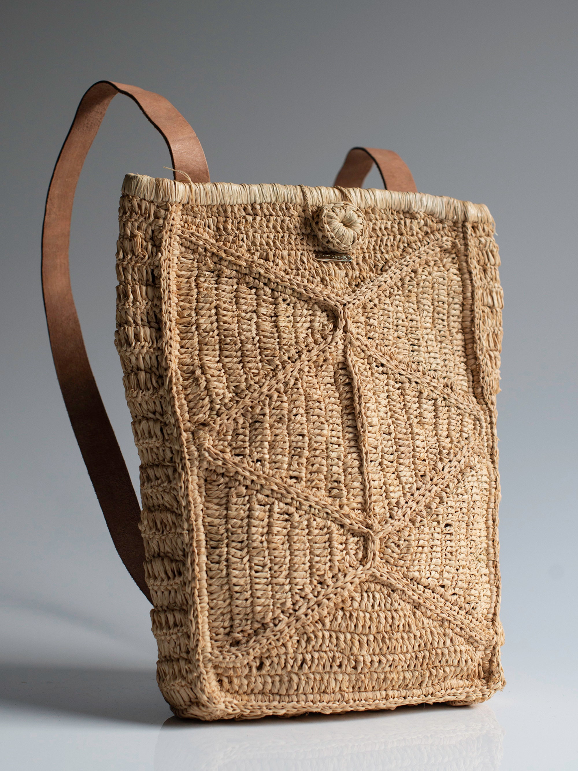 Backpack Handmade Raffia Bag Women's Bag Summer Bag - Etsy