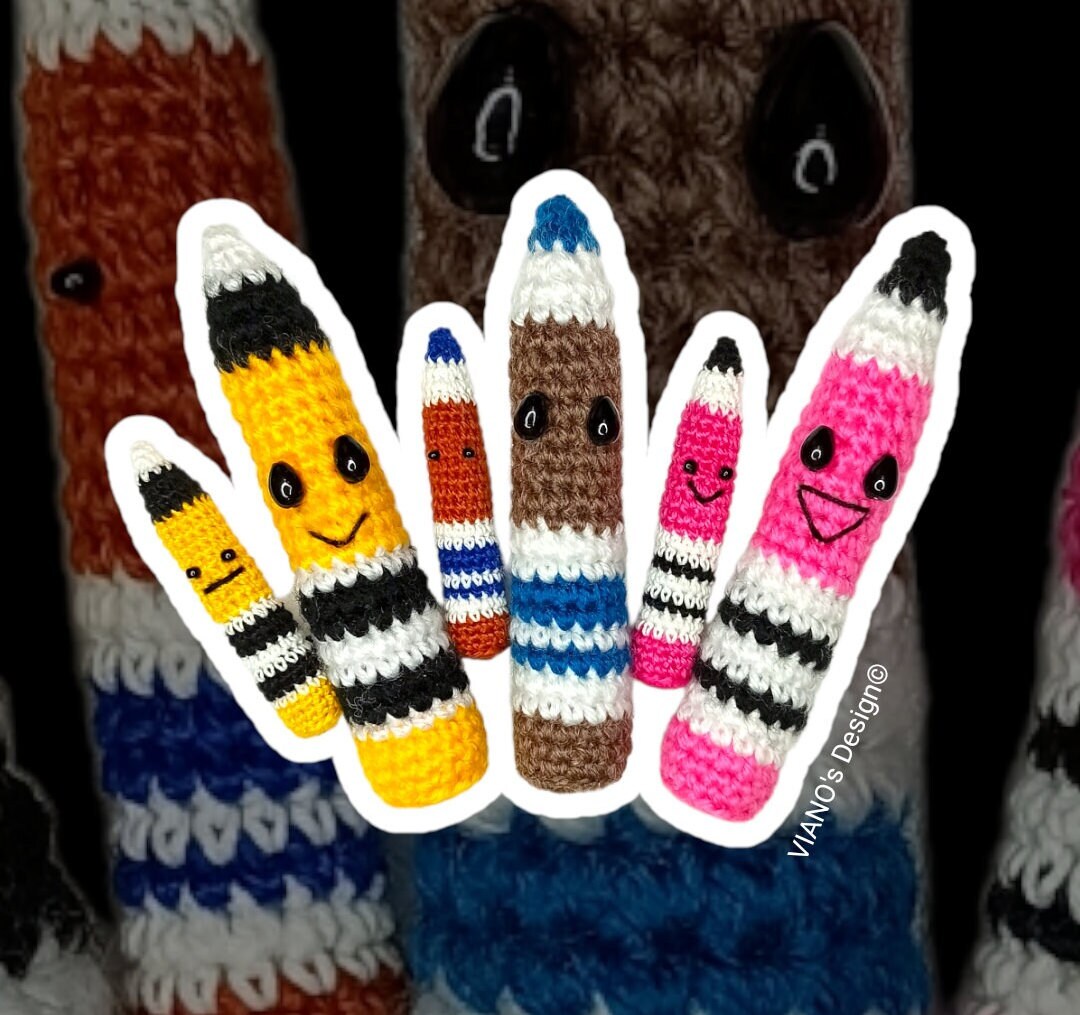 No Sew Pencil Crochet Pattern, Crochet Pattern 3 in 1, Pencil, DIY ...