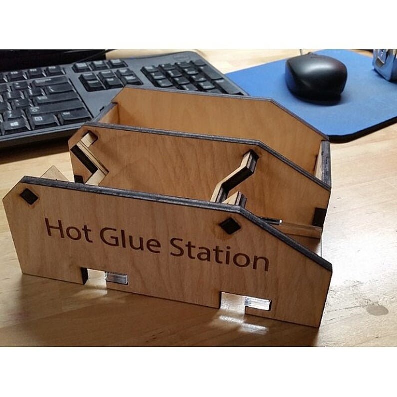 Hot glue gun holder. Laser cut Files SVG DXF CDR vector plans | Etsy