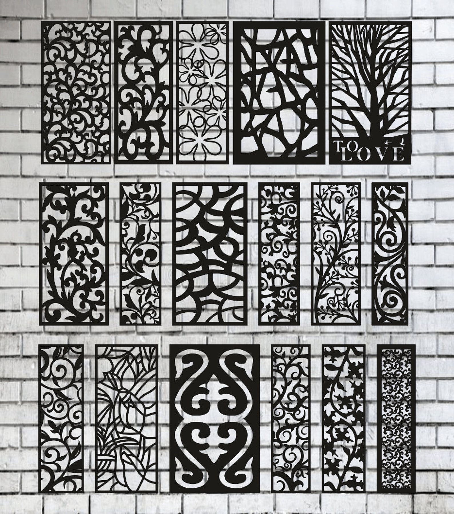 Grid panels. Laser cut files SVG DXF CDR vector plans files | Etsy