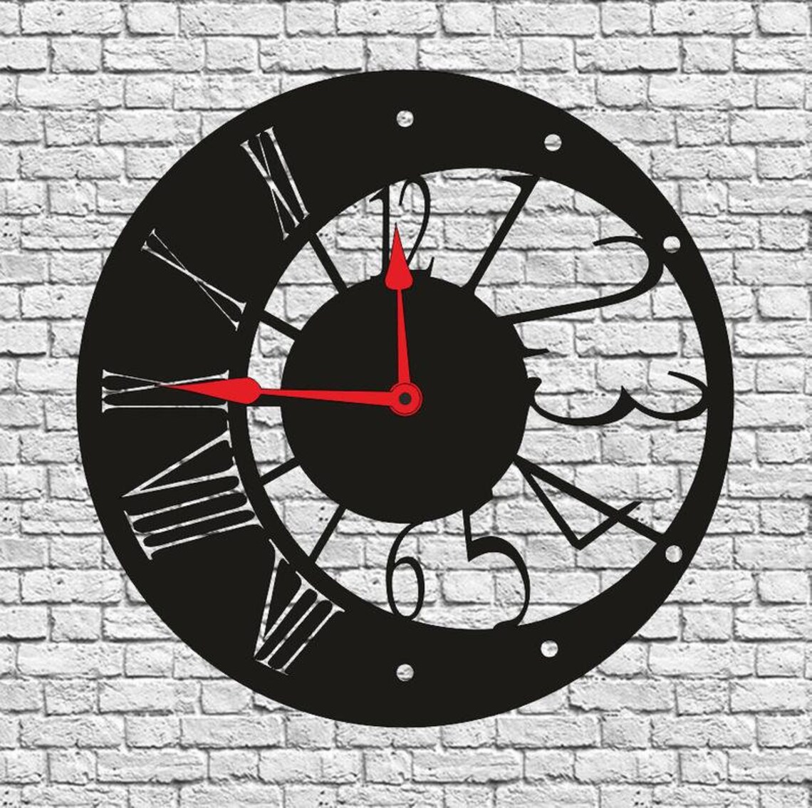 Clock. Laser Cut Files SVG DXF CDR Vector Plans Files Instant | Etsy