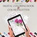 Printable Coloring Pages - Digital Sketches - Instant Download - PNG - Etsy
