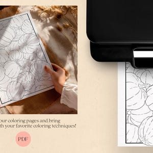 Autumn Story - Digital Coloring Pages & Color Palettes - Etsy