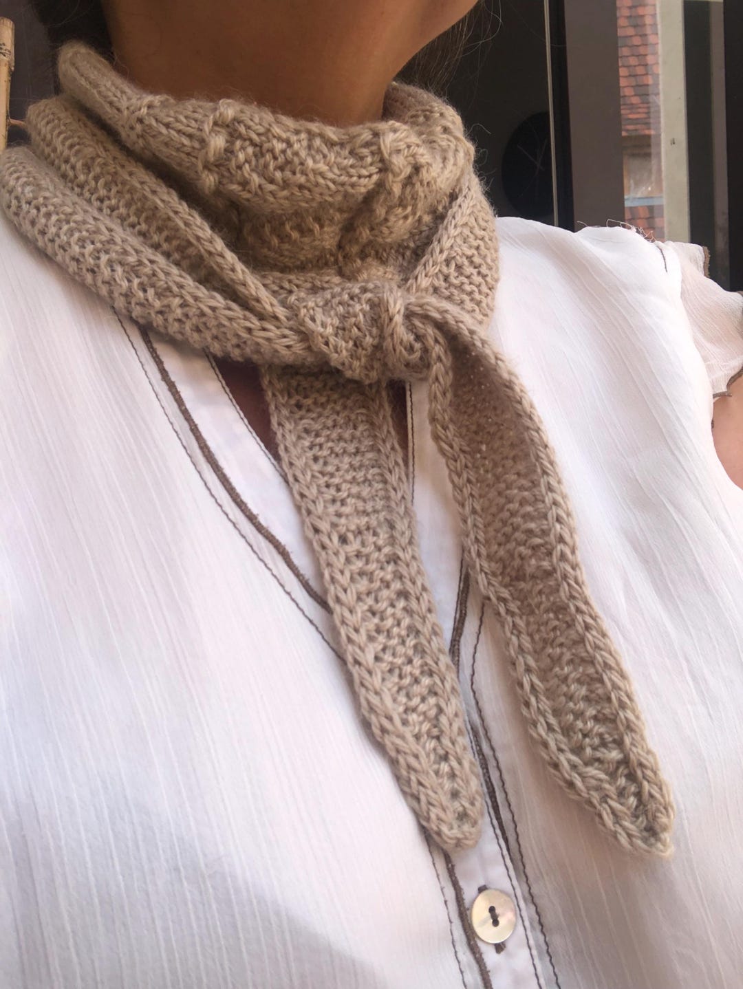 Knitting Pattern, Scarf Tutorial "crescent" (FR_EN) - Etsy