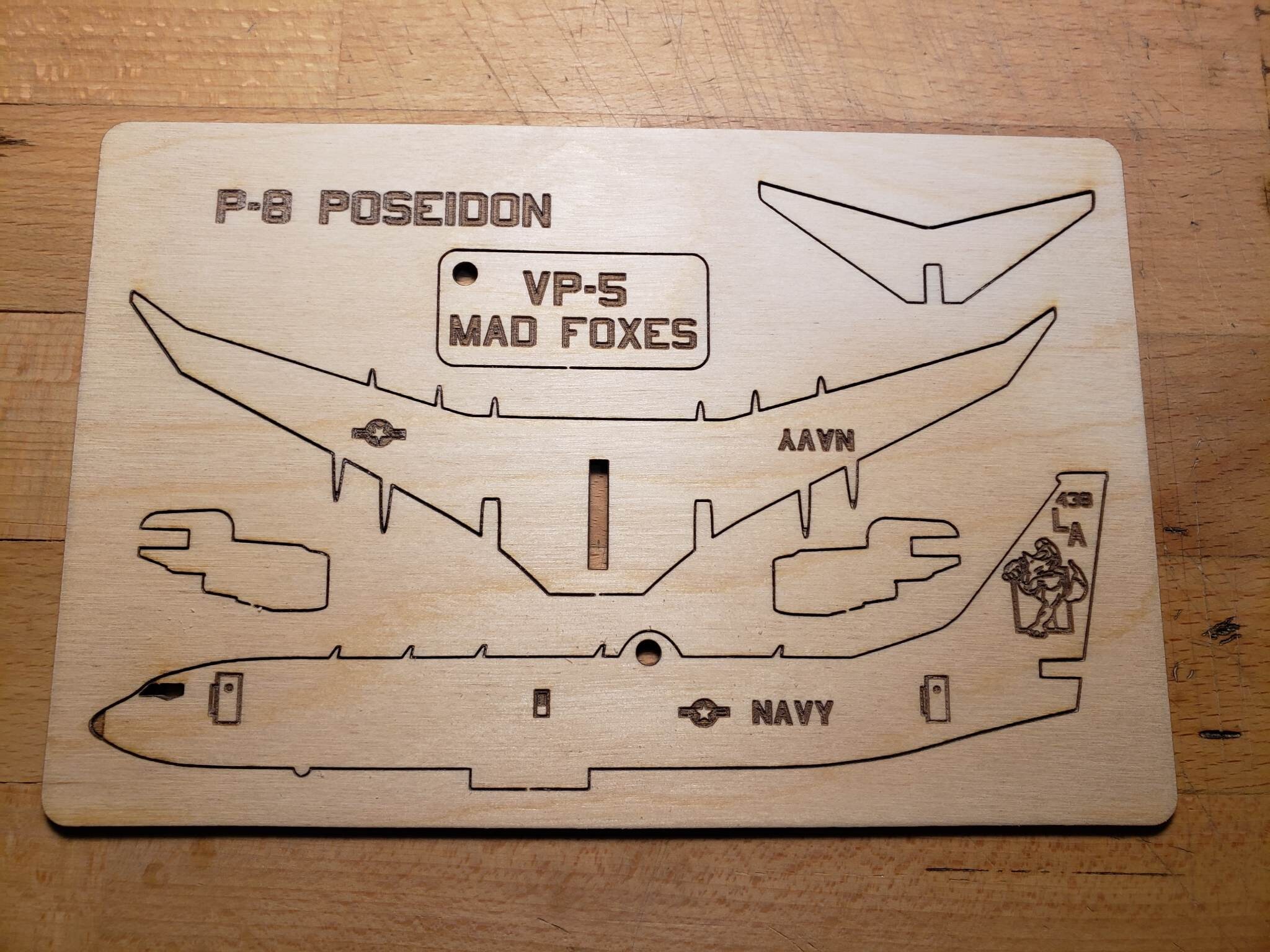 P-8 POSEIDON Wooden Kit Card / Model Kit - Etsy