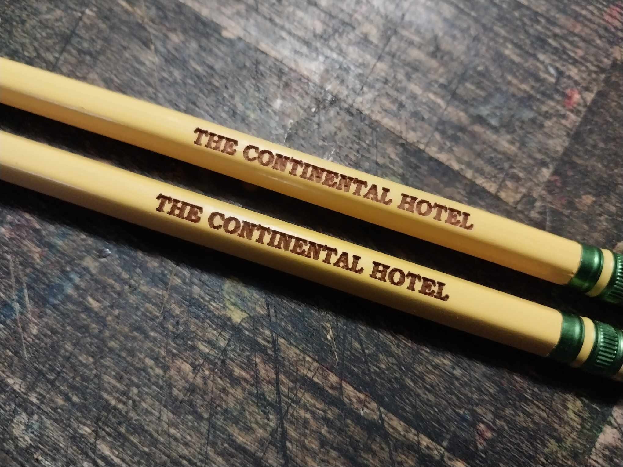 The Continental Hotel No.2 Pencils John Wick Inspired - Etsy