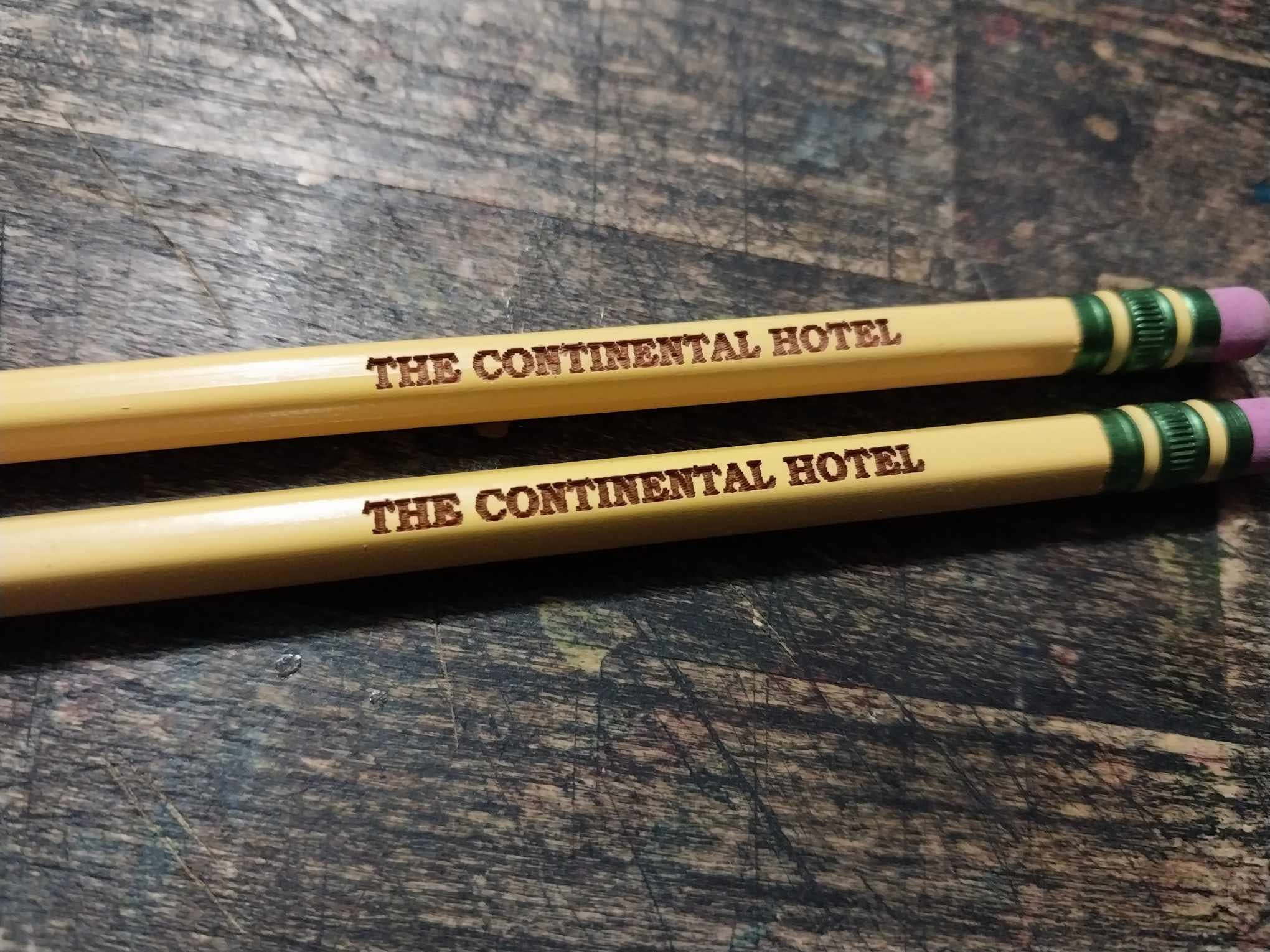 The Continental Hotel No.2 Pencils John Wick Inspired - Etsy