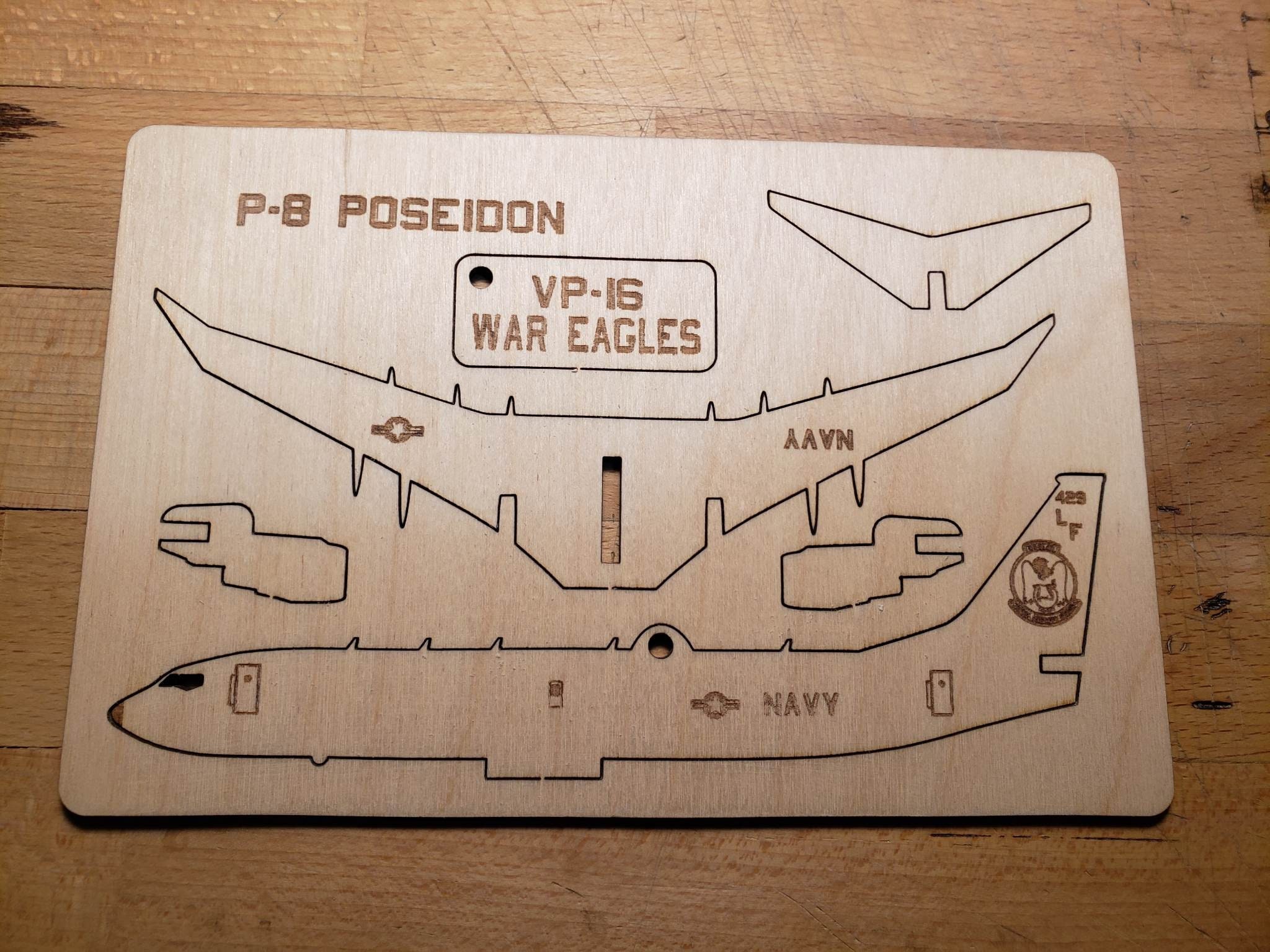 P-8 POSEIDON Wooden Kit Card / Model Kit - Etsy