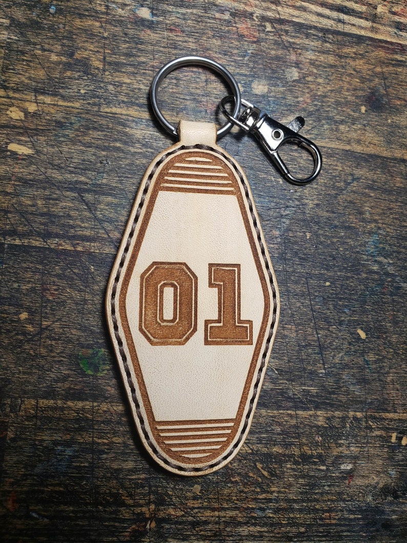 THE BOAR'S NEST dukes of Hazzard Inspired Key Fob Hand Stitched Leather ...