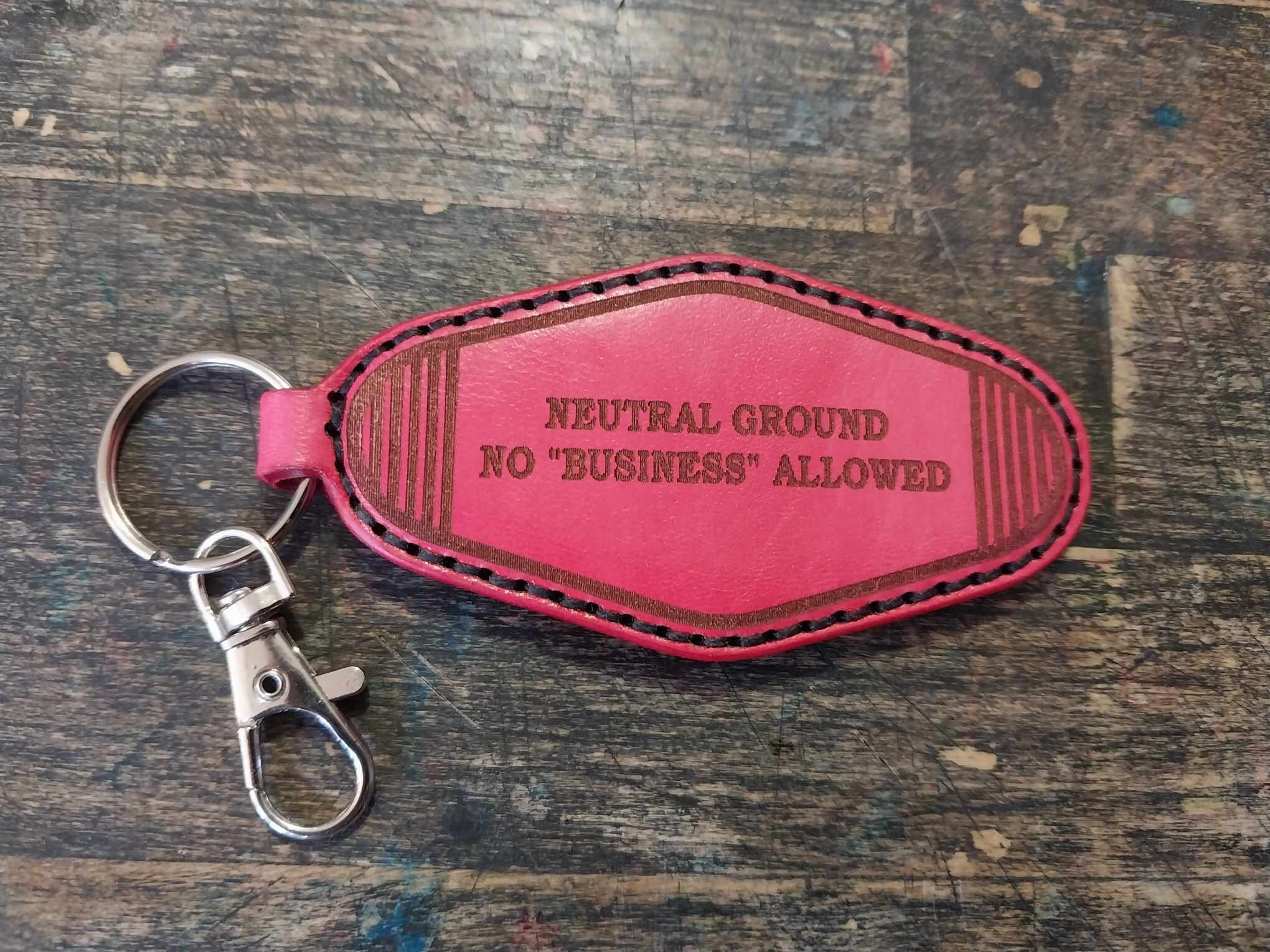 THE CONTINENTAL HOTEL john Wick Inspired Key Fob Hand Stitched Red ...