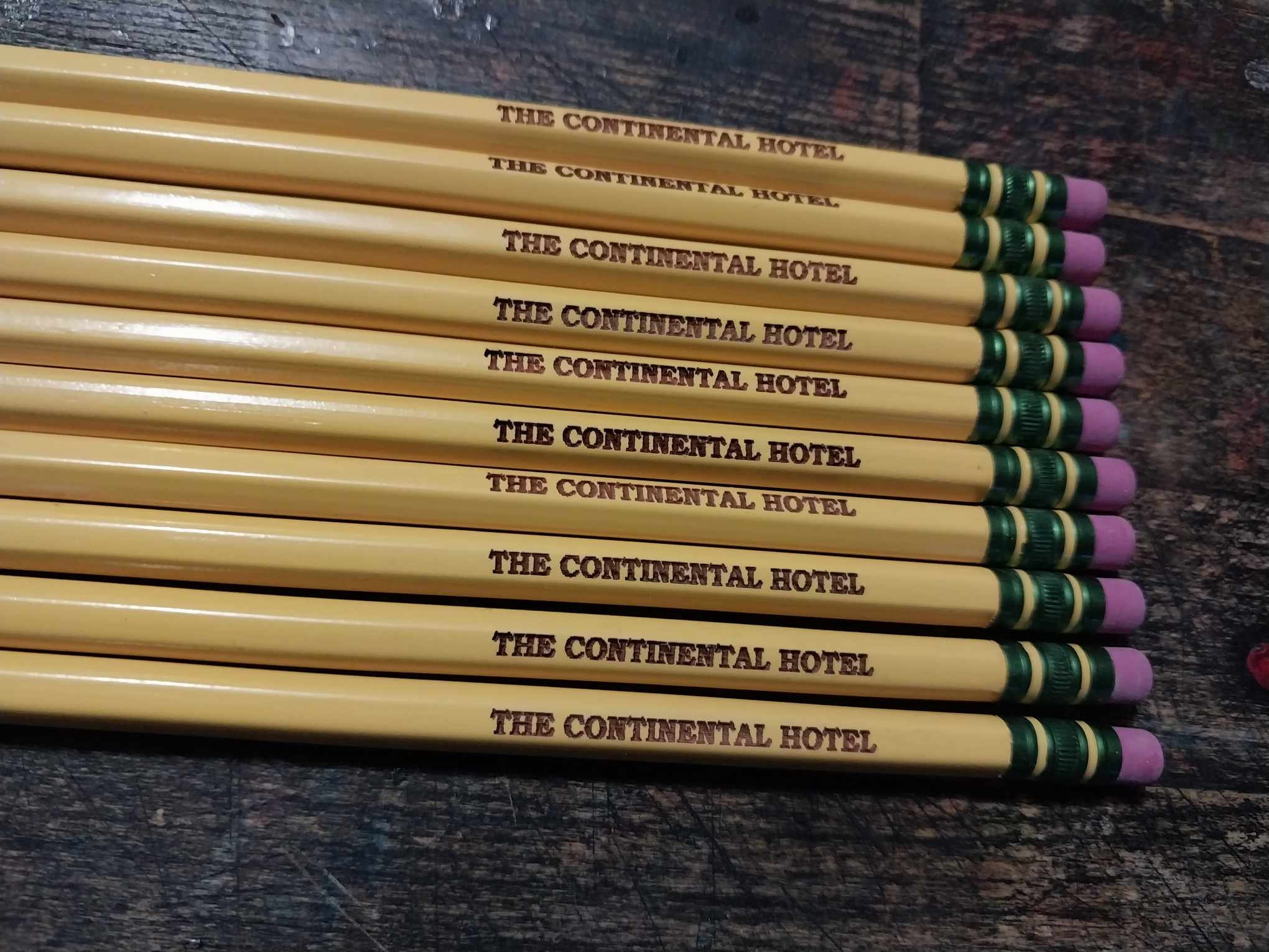 The Continental Hotel No.2 Pencils John Wick Inspired - Etsy