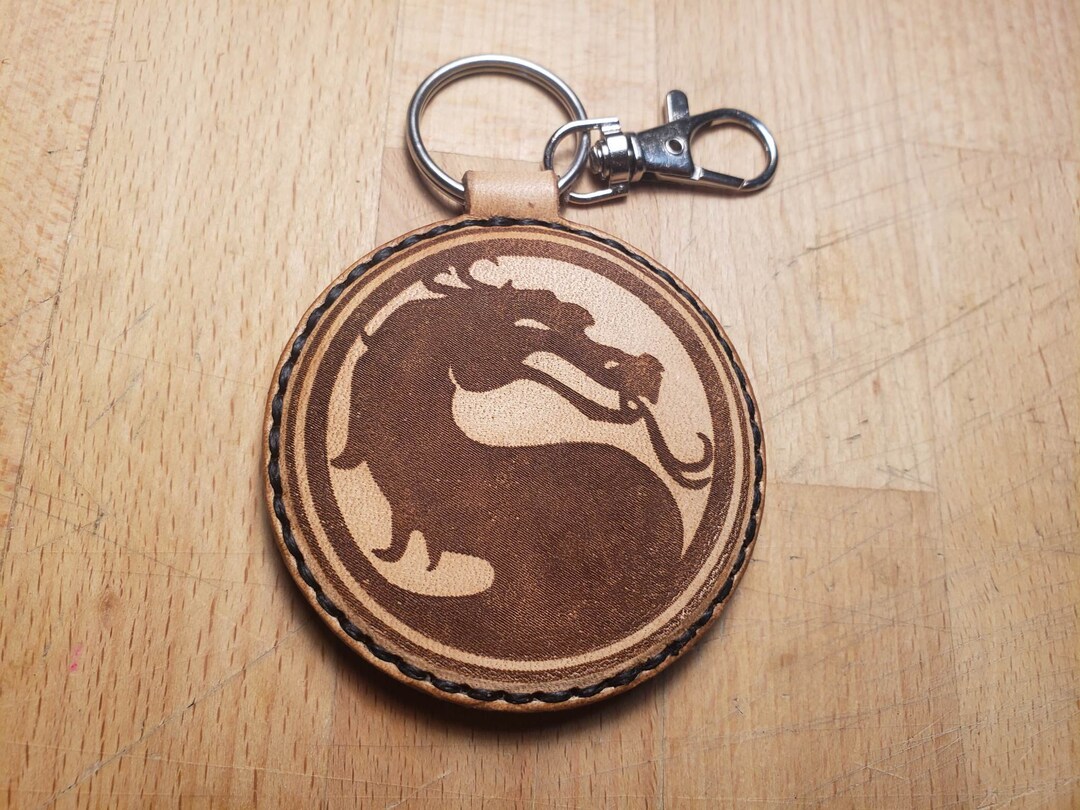 MORTAL KOMBAT Inspired vintage Style Key Fob Hand Stitched - Etsy