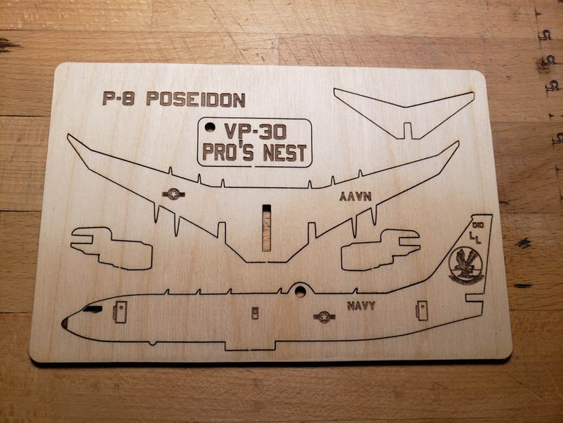 P-8 POSEIDON Wooden Kit Card / Model Kit - Etsy