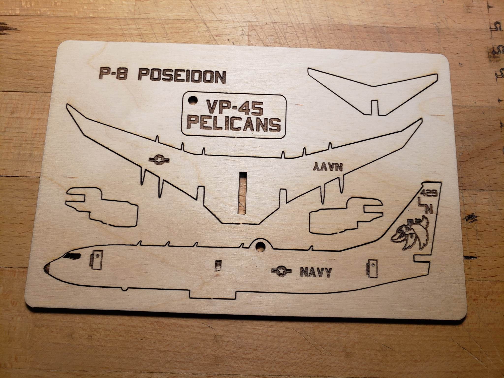 P-8 POSEIDON Wooden Kit Card / Model Kit - Etsy