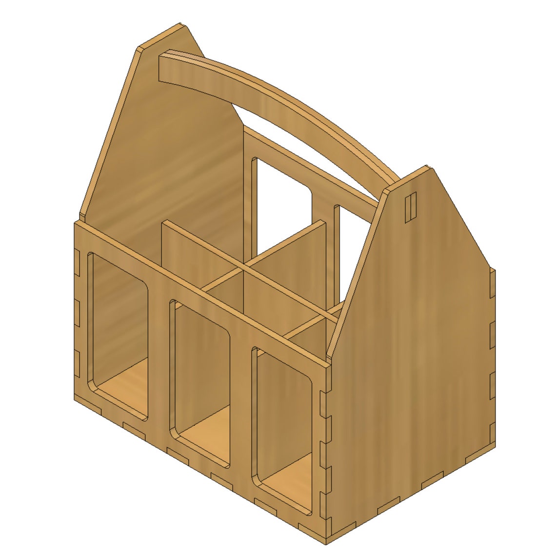 Beer Caddy Laser Cut Vector Files SVG DXF Glowforge | Etsy