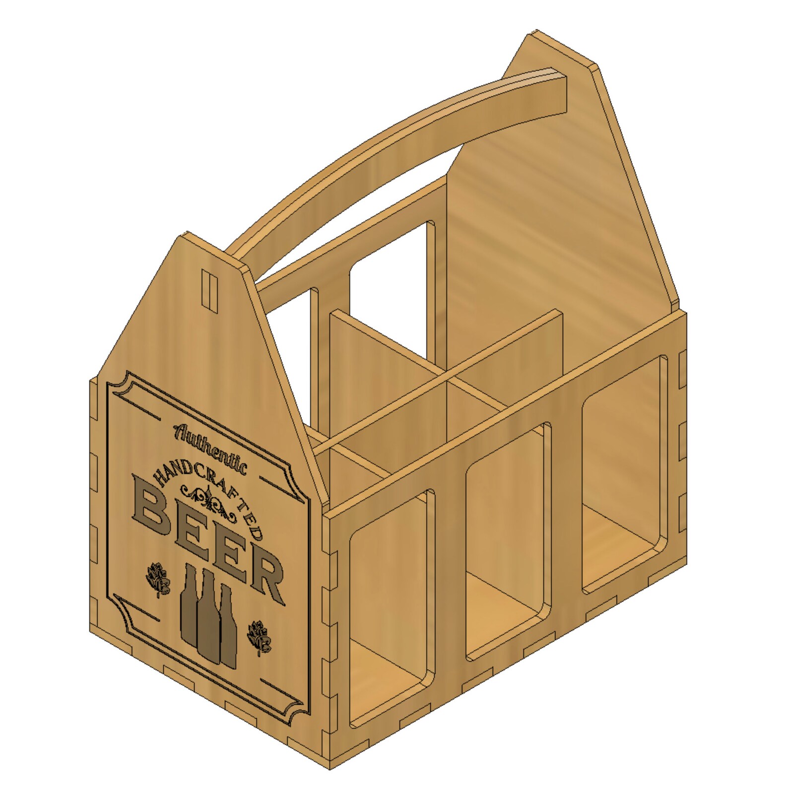 Beer Caddy Laser Cut Vector Files SVG DXF Glowforge | Etsy