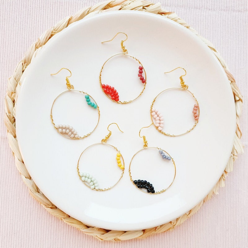Wire Wrapped Hoops - Etsy