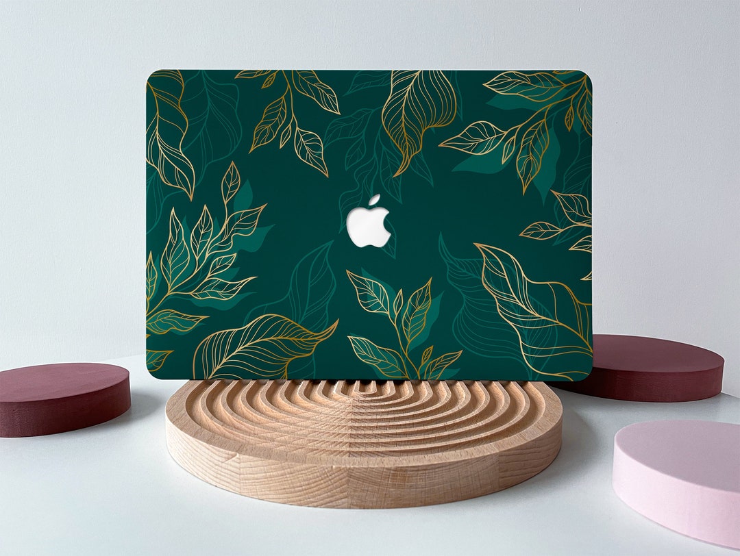 Gold and Nature Line Art Ink Drawing MacBook Case MacBook Pro 13 ...