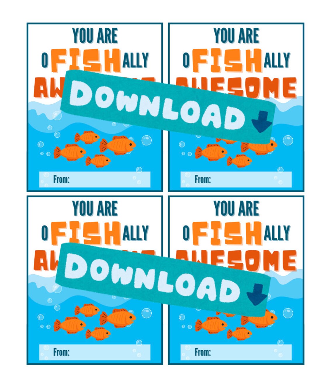 You Are Ofishally Awesome Party Favor Printable Gift Tag| Summer Party ...