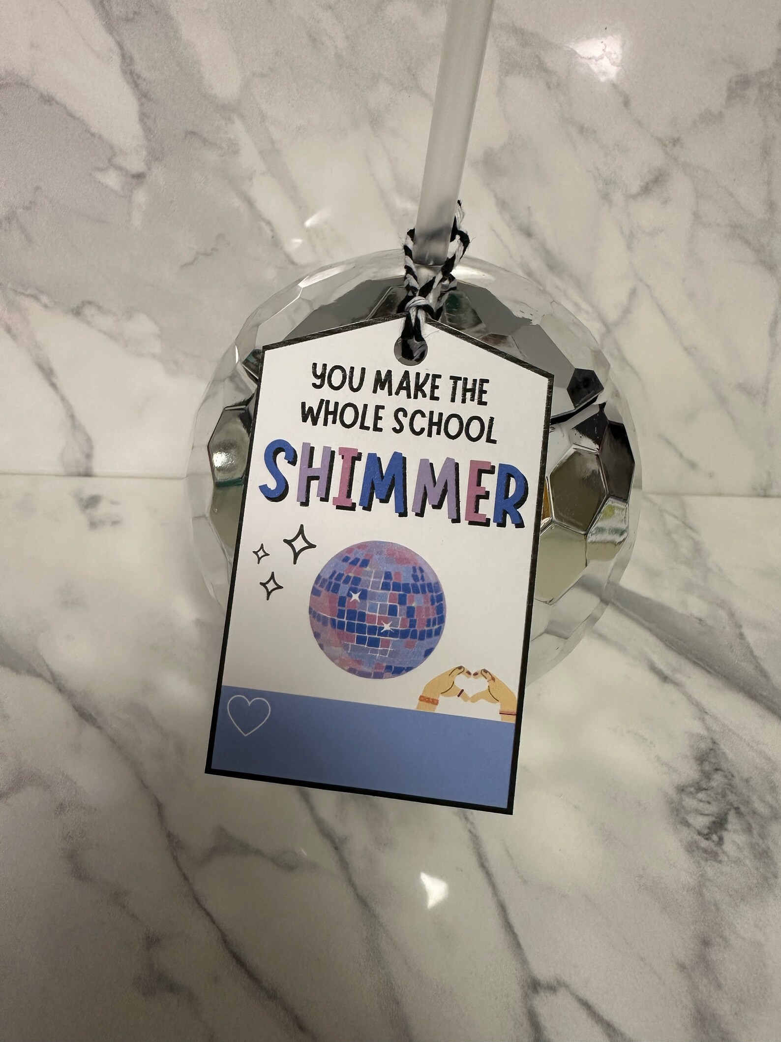 You Make the Whole School Shimmer Printable Tag for Teacher | School ...