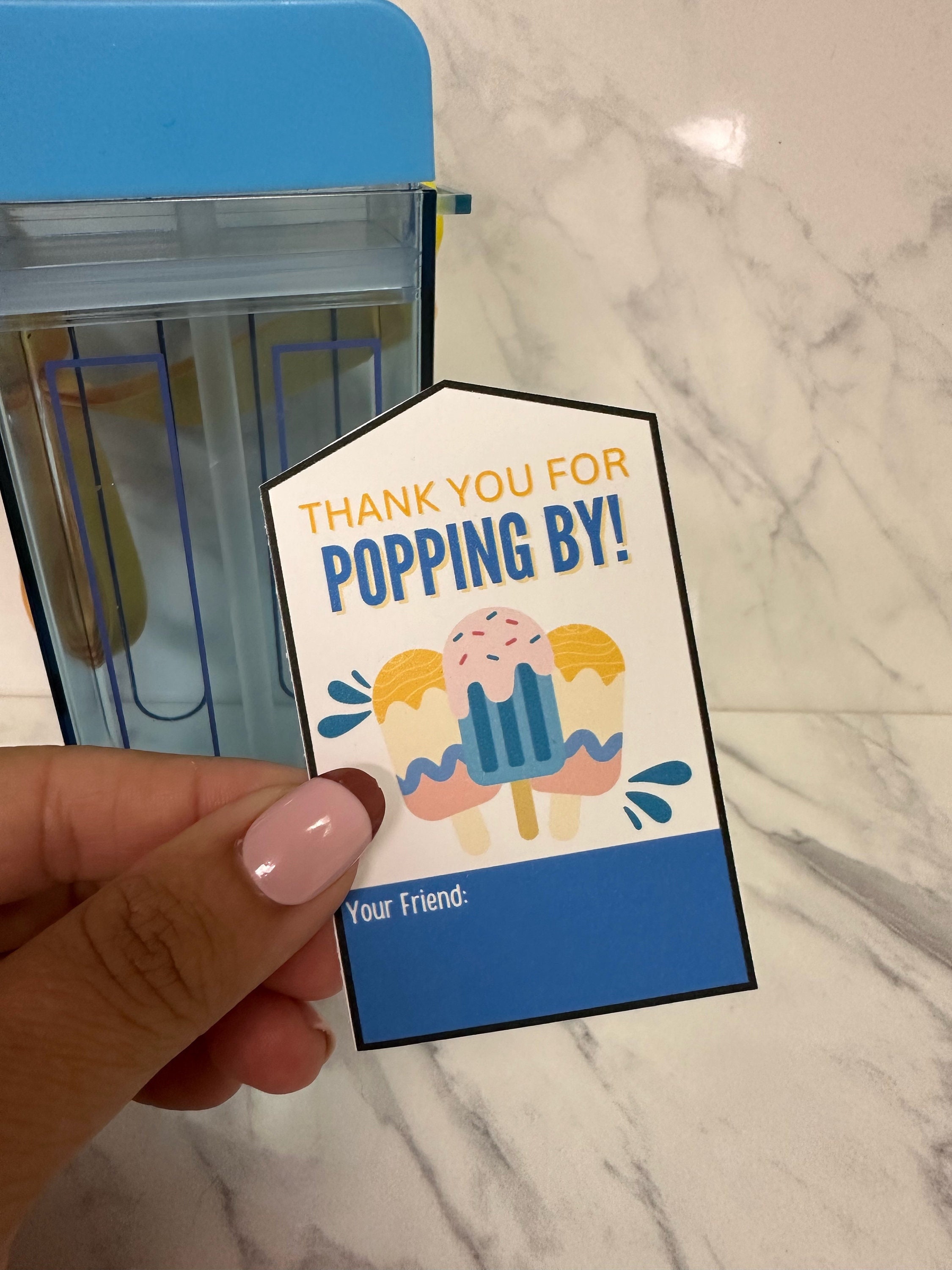 Thank You for Popping by | Popsicle Party Printable Favor Gift Tag ...