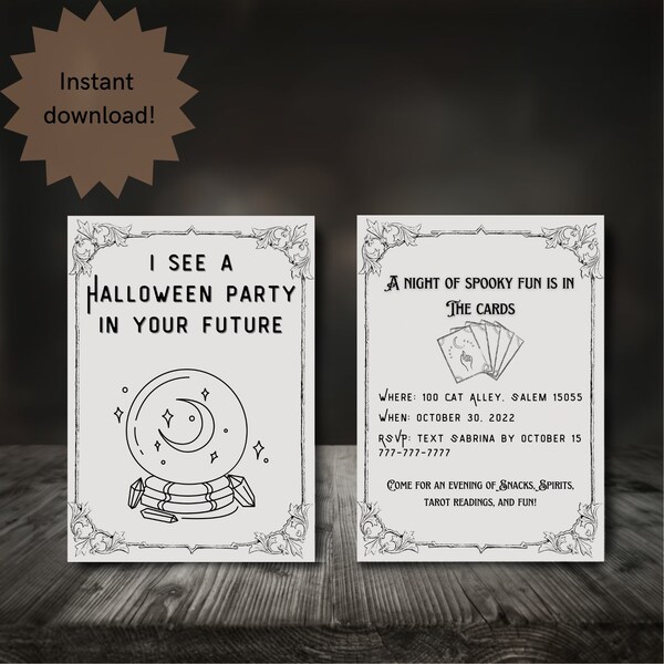 Psychic Invitation - Etsy