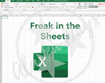 Freak in the Sheets Funny Excel PNG Perfect Office Gift - Etsy