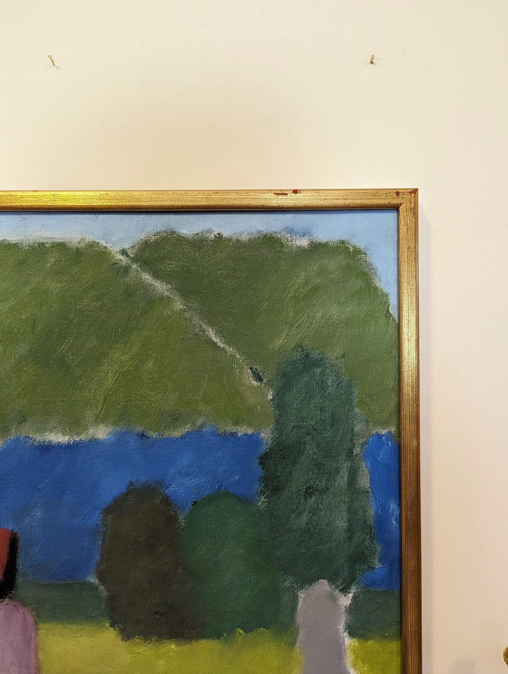 1979 Vintage Original Semi-abstract Landscape Oil Painting Mid-century ...