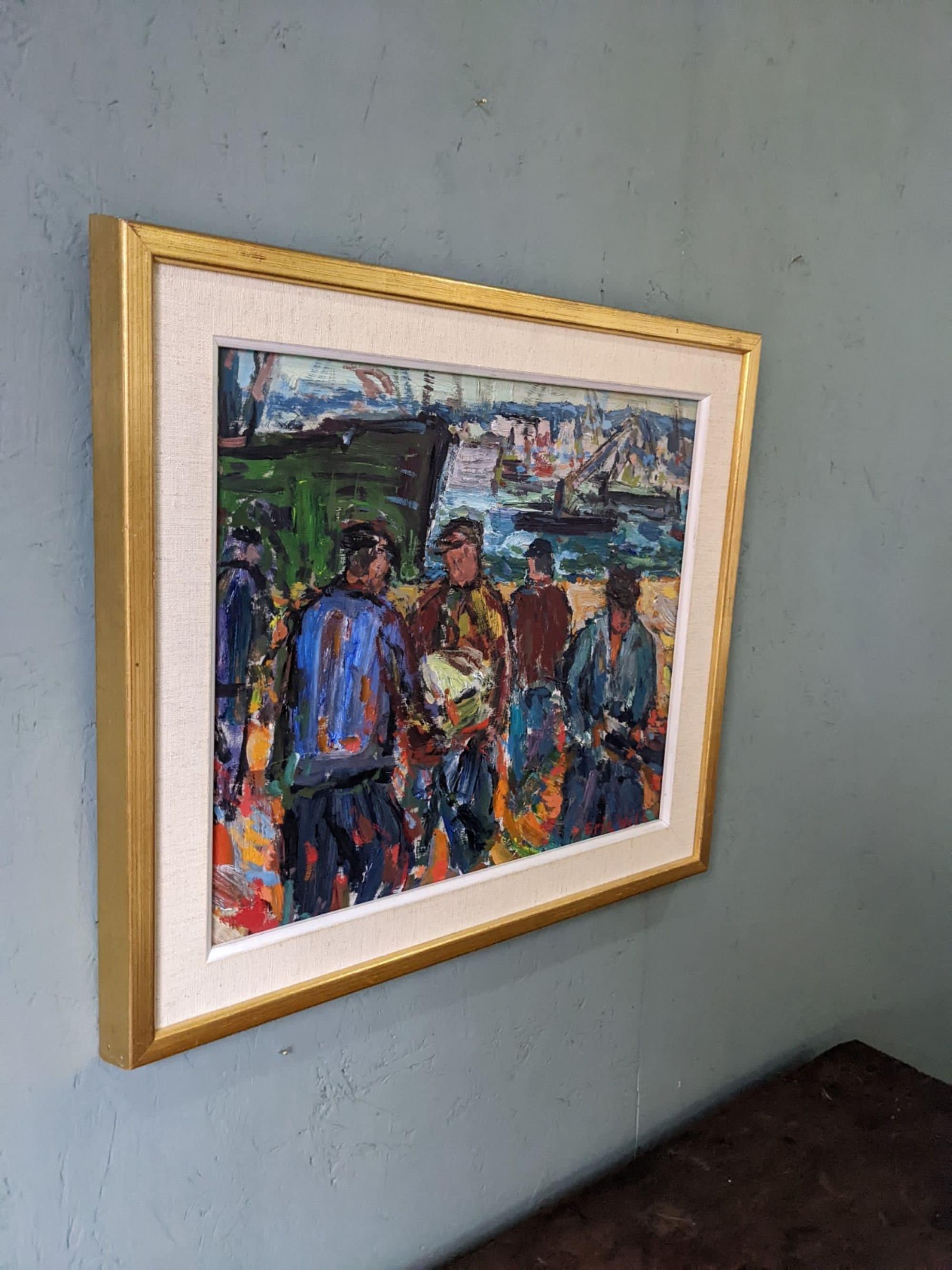 Original Vintage Swedish Oil Painting - Framed Landscape Modernist ...