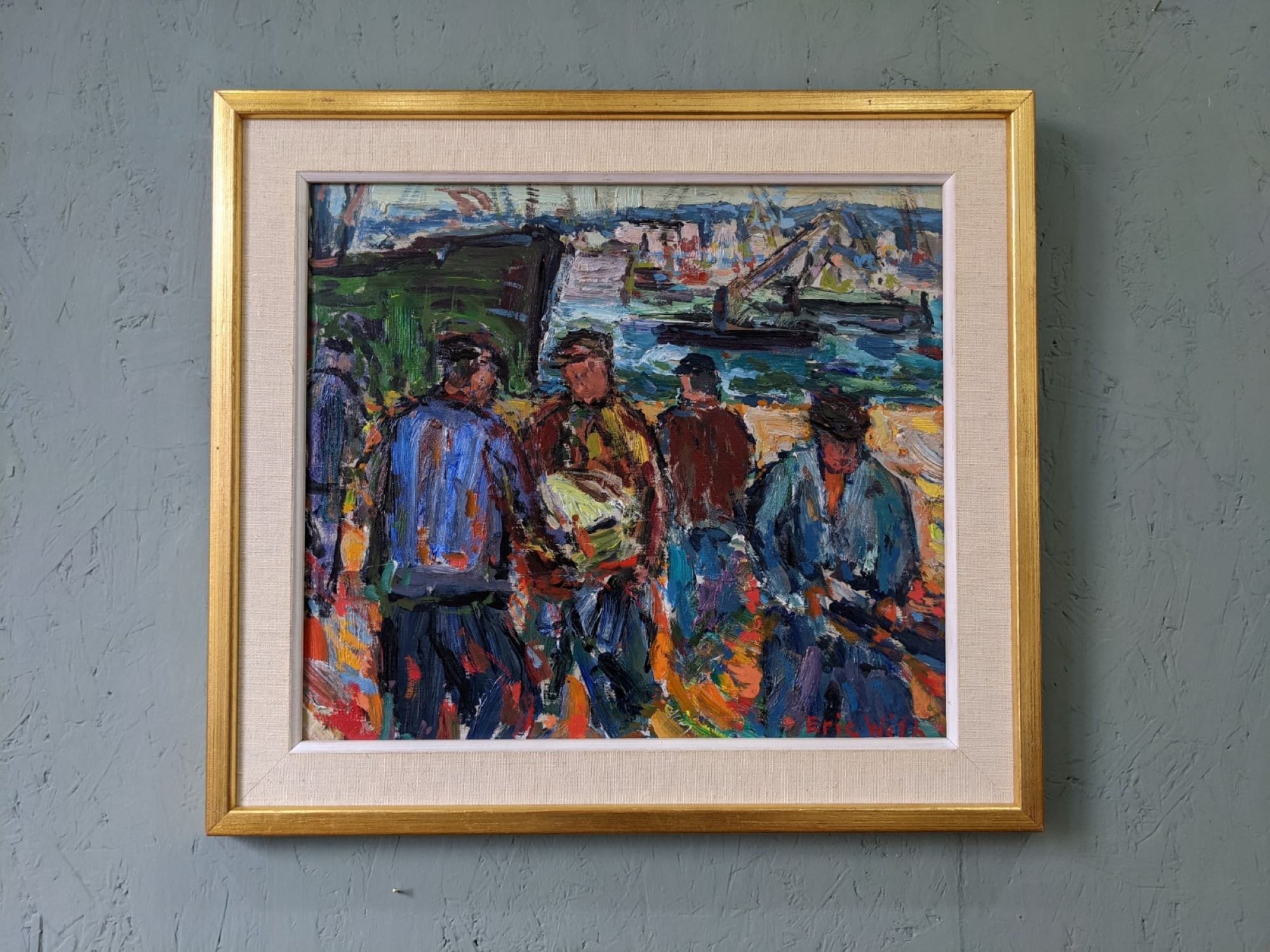 Original Vintage Swedish Oil Painting - Framed Landscape Modernist ...