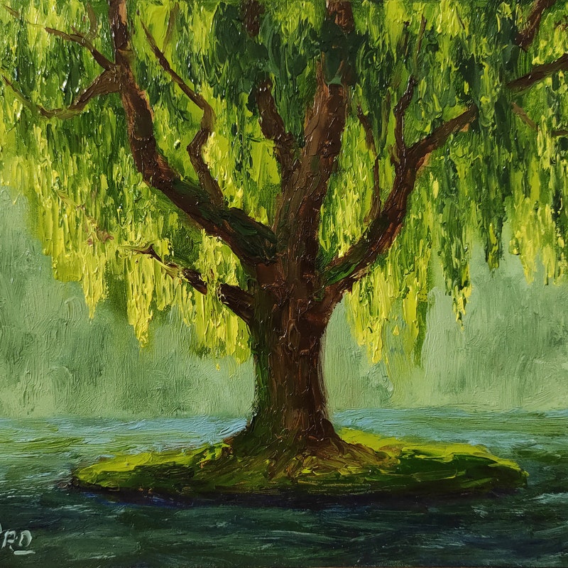 Willow Tree Painting - Etsy