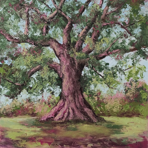 Oak Tree Painting - Etsy