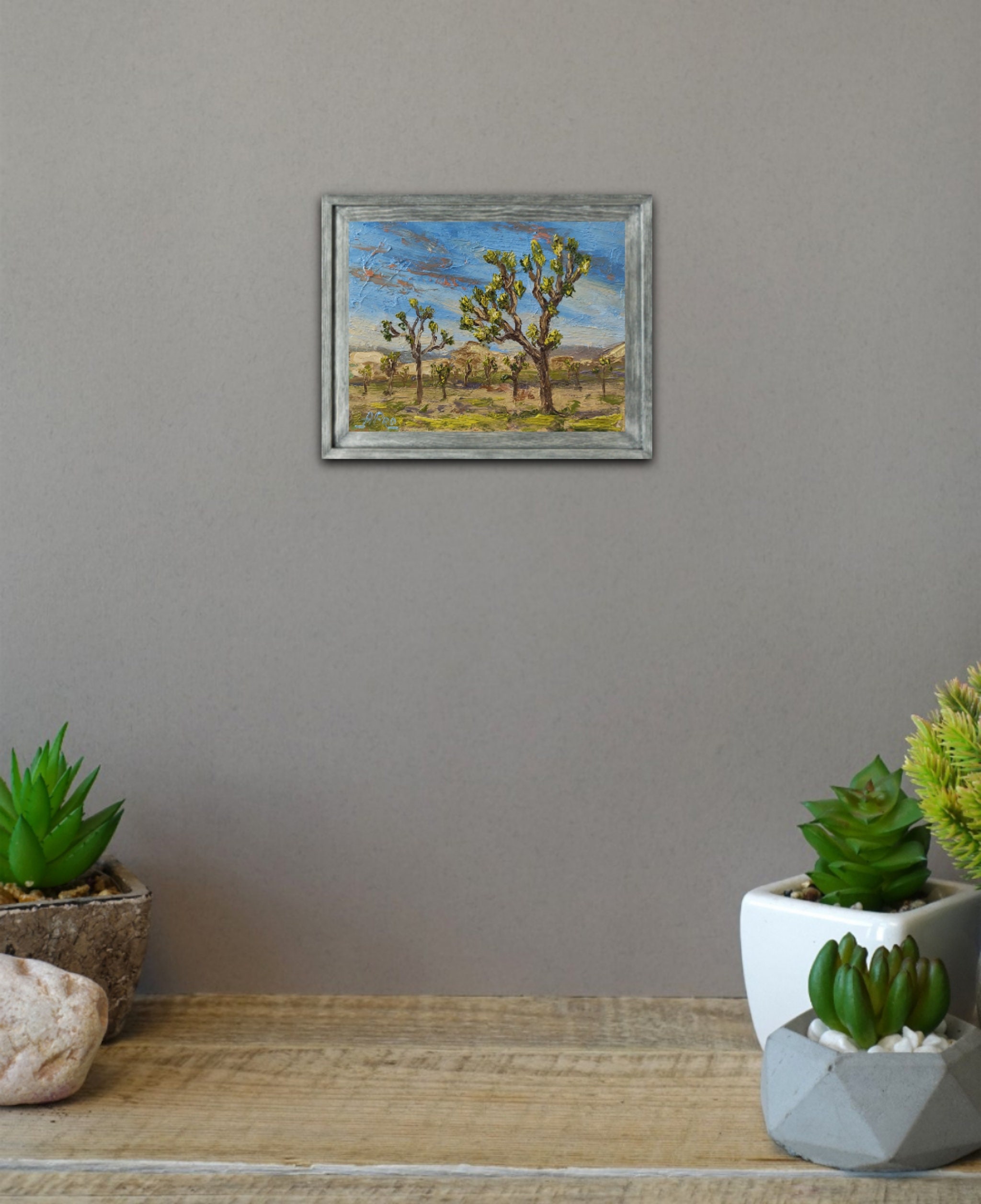 Joshua Tree Painting Original Artwork Small Landscape Oil - Etsy UK