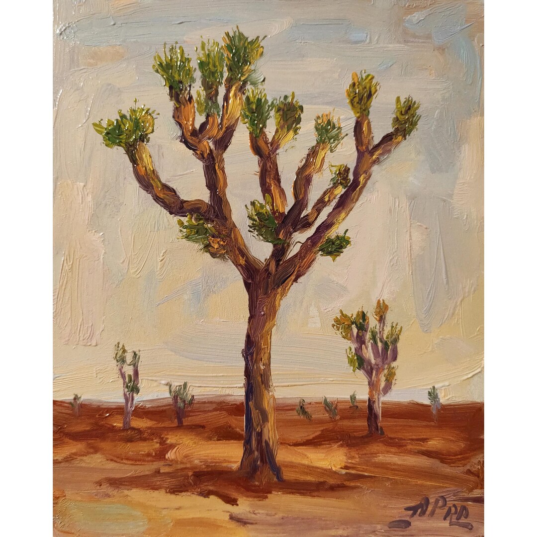 Joshua Tree Oil Painting Original Artwork National Park Wall Art ...