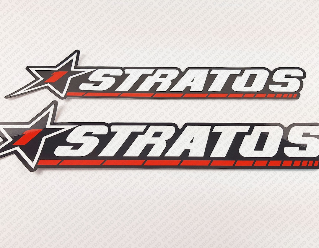 Stratos 1 Boat Logo Older Style Decal Set of 2 - Etsy