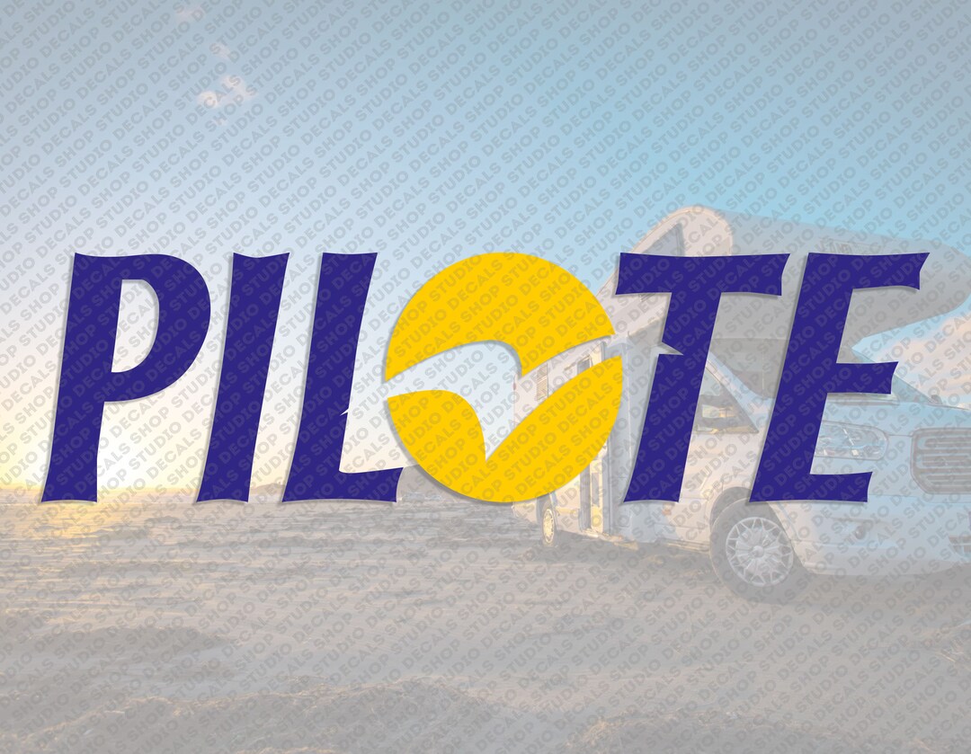 Pilote Logo V1 Decal Sticker Reproduction - Etsy